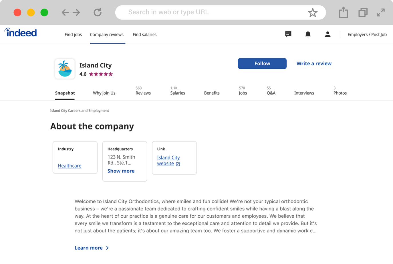 Linking Your Indeed Review Site to the Hub – Hub Support Center