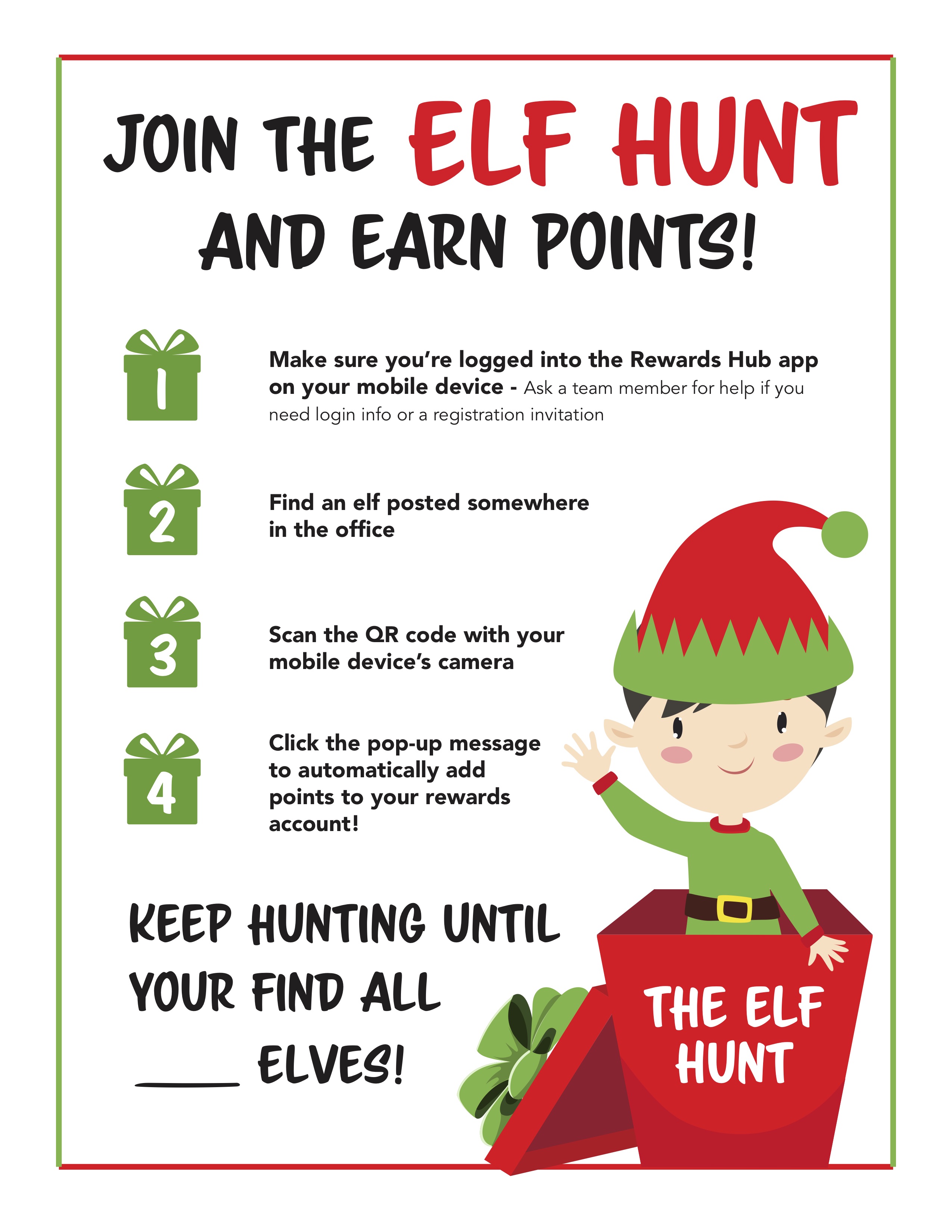 QR Code Automation- The Elf Hunt 🧑‍🎄🎁 – Hub Support Center