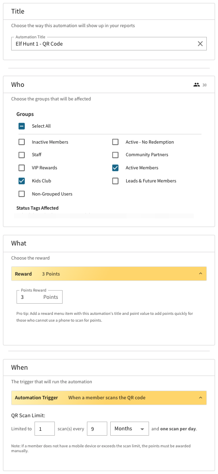 QR Code Automation- The Elf Hunt 🧑‍🎄🎁 – Hub Support Center